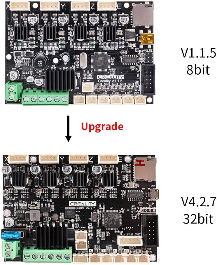 Creality V4.2.7 Motherboard for Ender 3 3D Printer Upgraded 32 Bits ...