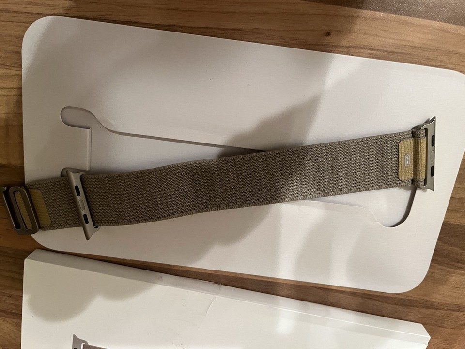 Genuine Apple Watch Ultra 49mm Tan Natural Strap Alpine Loop Size S New ...