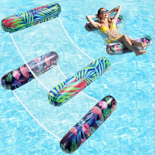Pool Floats - 2 Pack Pool Floats Adult Size, Inflatable Rafts 4-In-1 ...