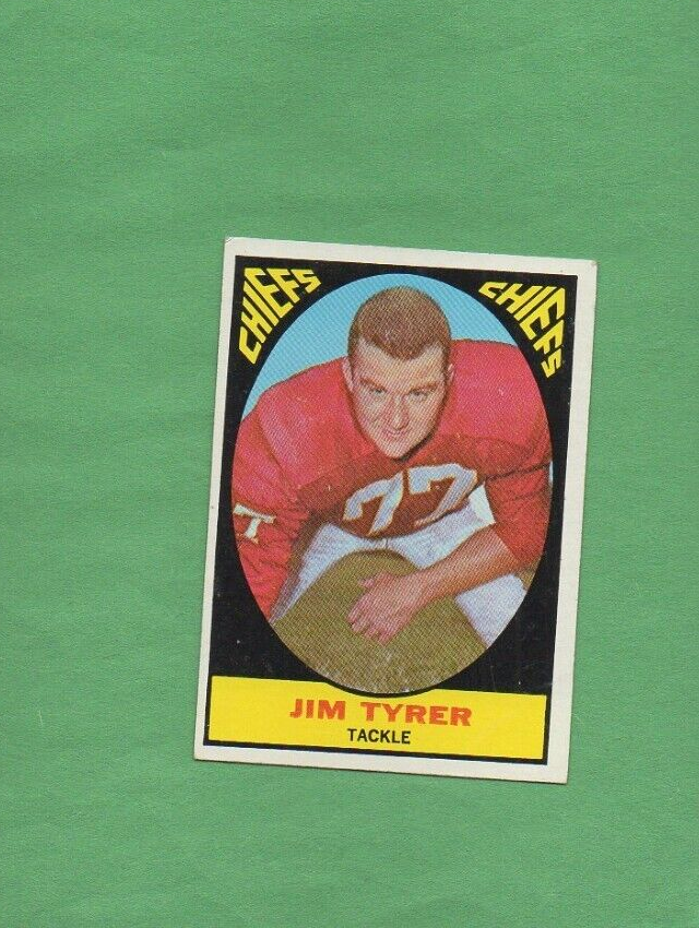 1967 Topps Football Set JIM TYRER Card RC # 68 | eBay