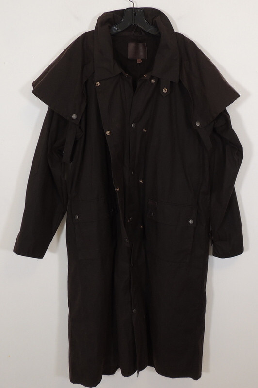 Outback Trading Oilskin L Coat Duster Trader Bush Low… - Gem
