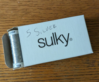 Sulky 142-7009 Metallic Thread - Silver / Box of 5 - 165yd ea | eBay