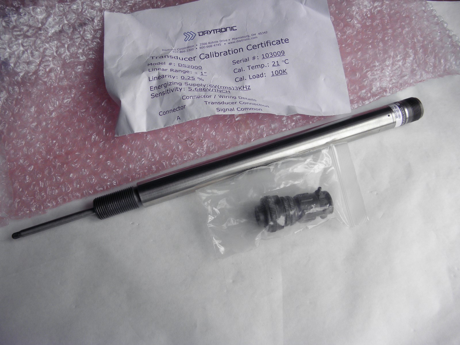 NEW DAYTRONIC Transducer DS2000 with connector | eBay