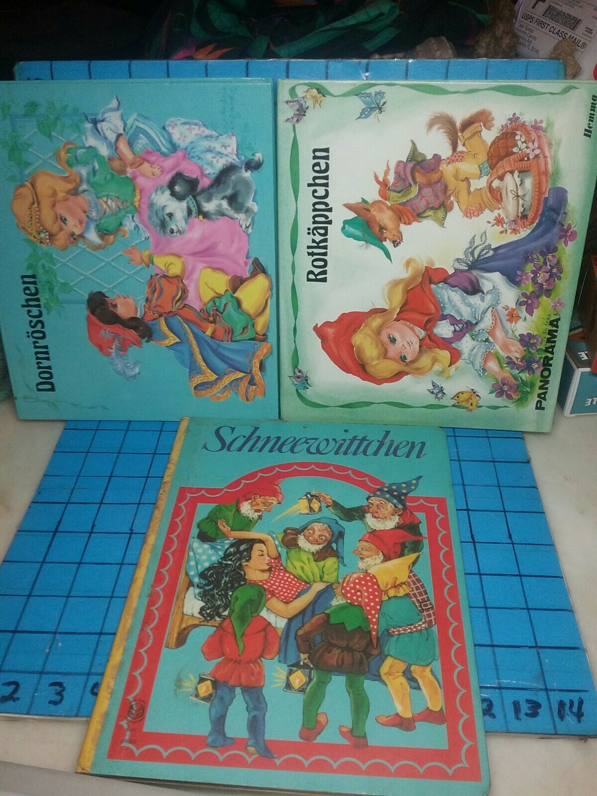 GERMAN DORNROSCHEN & ROTKAPPCHEN CHILDS POP-UP BOOKS & SCHNEEWITTCHEN ...