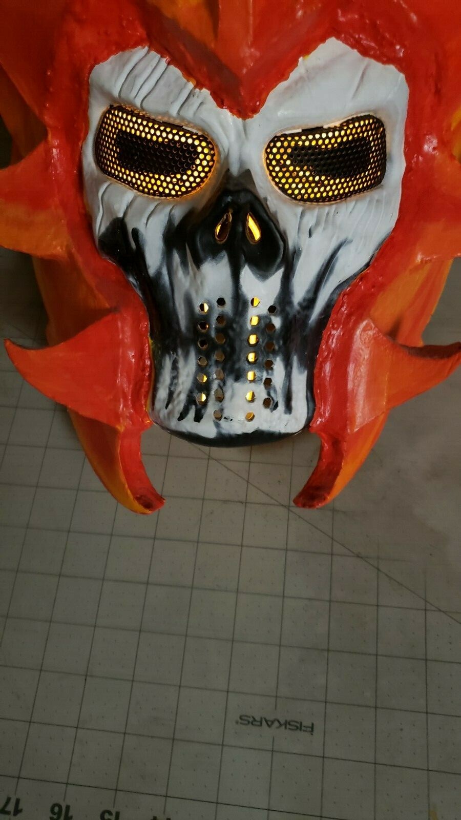 "One of a Kind" Cosplay Ghost Rider Mask...HANDMADE - Gem