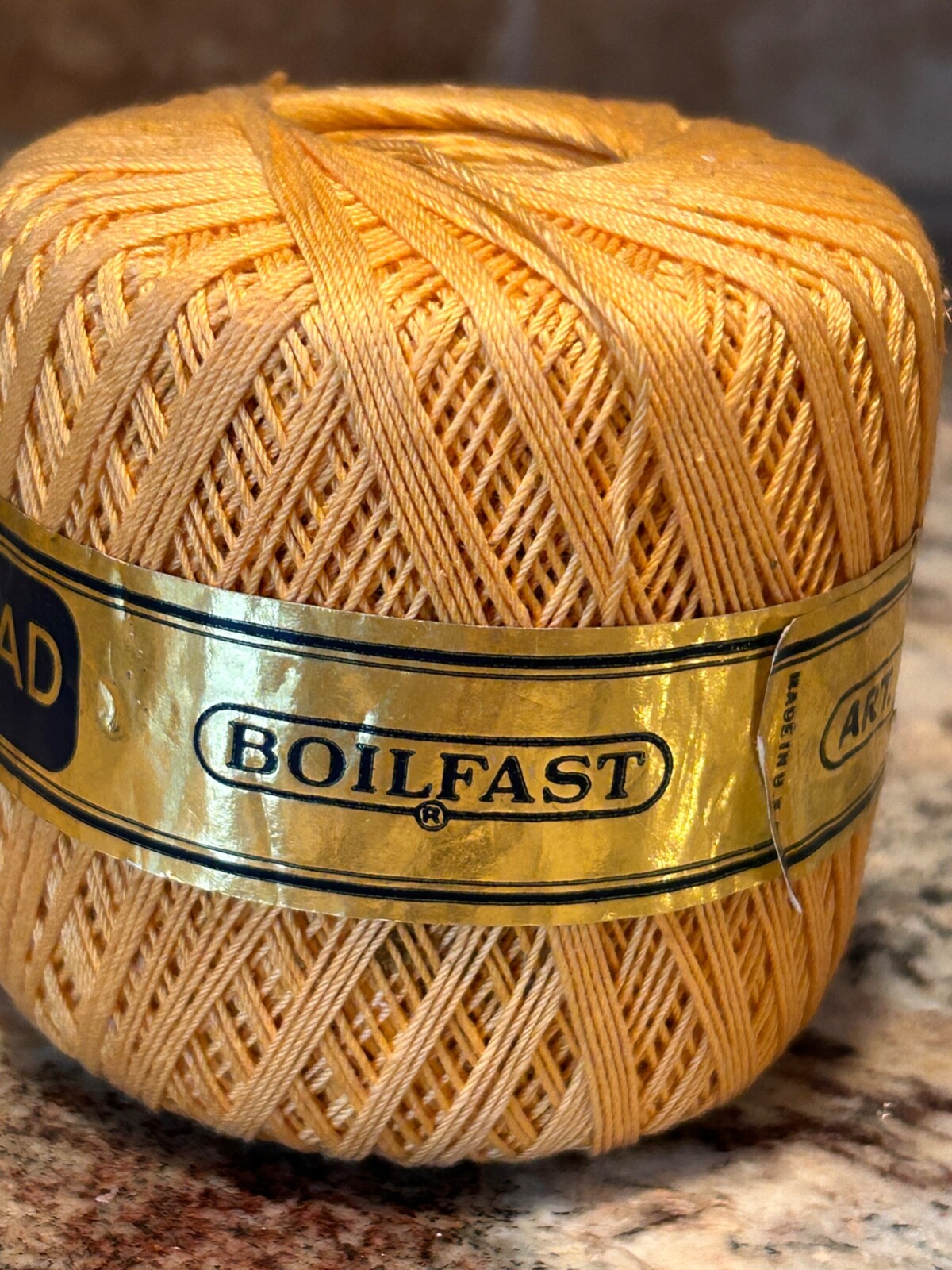 Clark's O. N. T. Bedspread Mercerized Cotton Boilfast Orange Thread Art ...