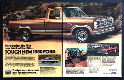 1980 Ford Ranger F-150 Pickup Truck photo "Built Ford Tough" 2-page ...