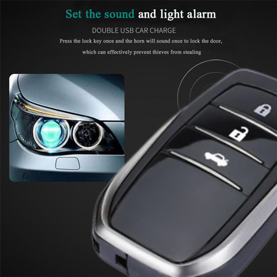 Car Ignition Switch 12V Engine Start Stop Push Button Keyless Entry ...