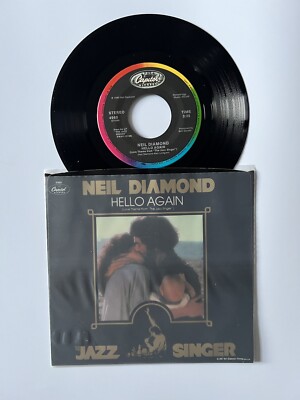 Neil Diamond "Hello Again" 7”/45 Vinyl Record Picture Sleeve | eBay