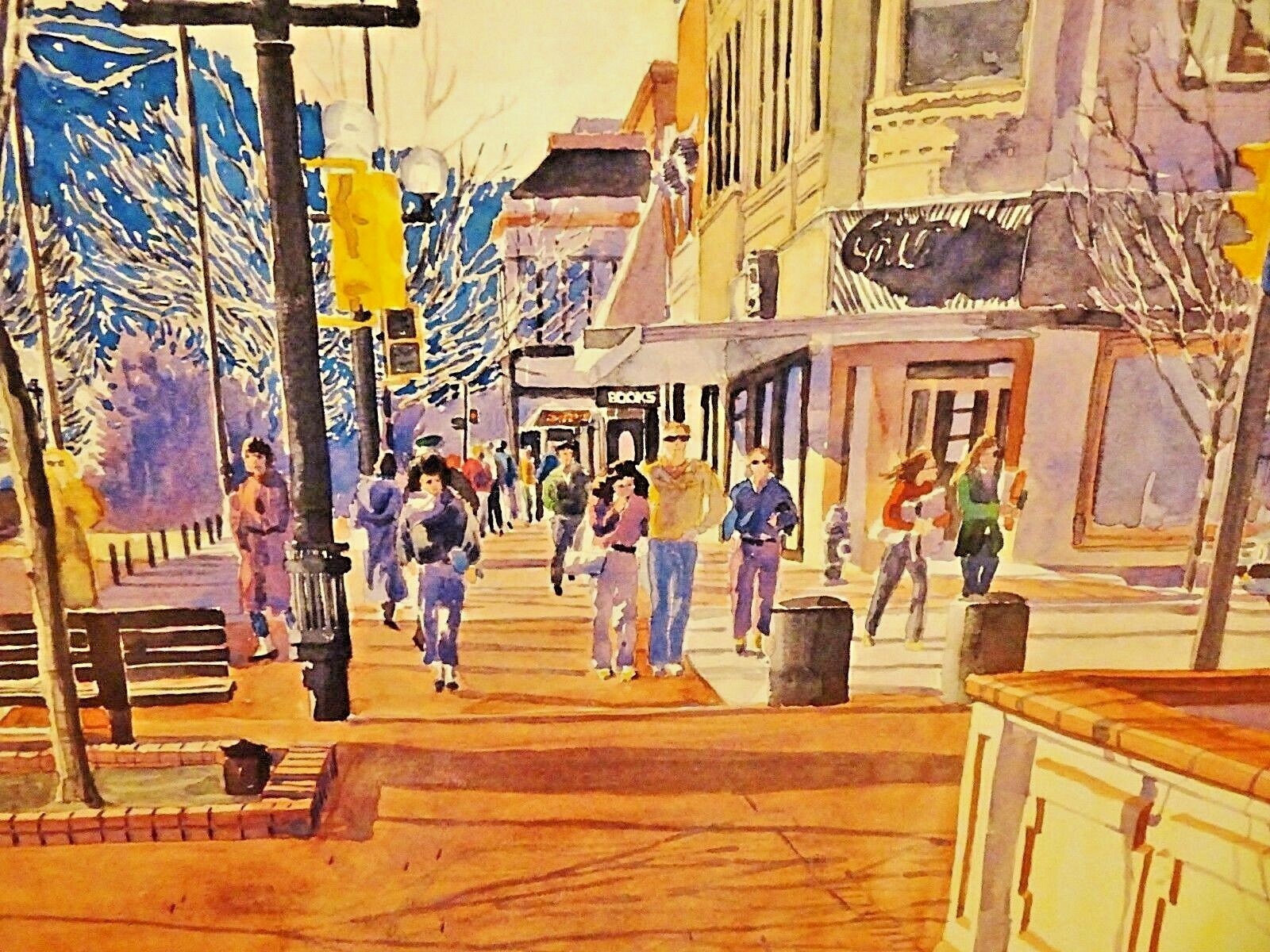 Boulder Scene Signed by Barbara Froula Beautiful Framed Original Giclee ...