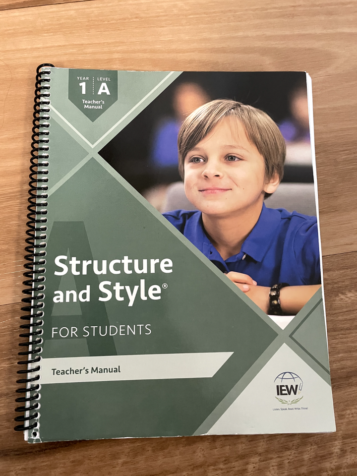 IEW BUNDLE: Structure & Style 1A: DVDs, Teacher's Manual, Binder, Tools ...