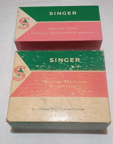 Vintage Singer Sewing Machine Attach 161794 & Special Discs Set 21976 ...