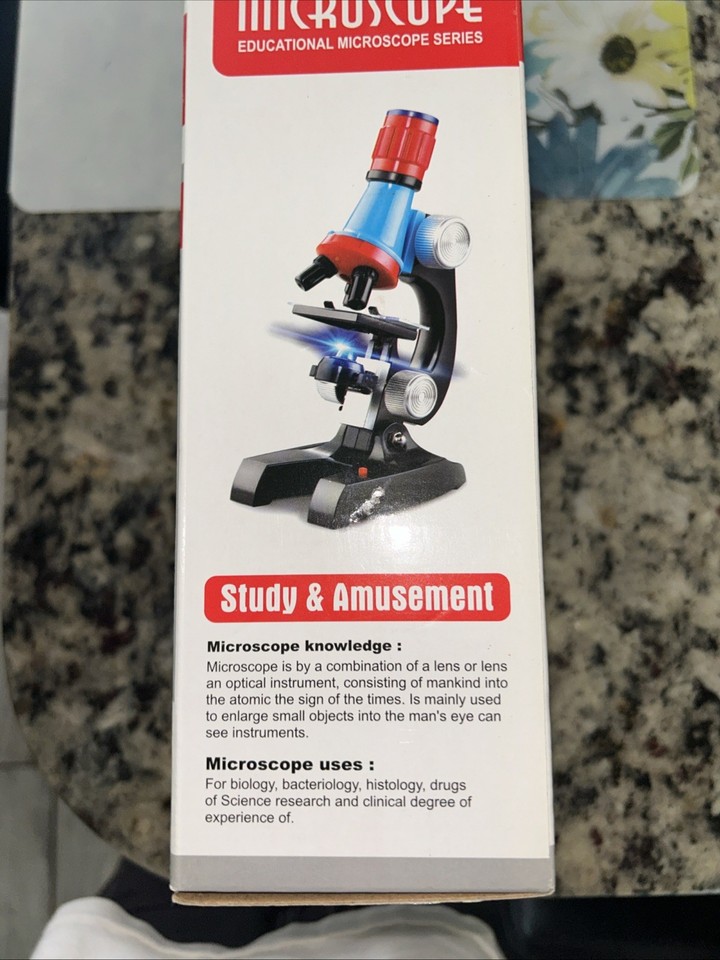 Science Microscope Educational Microscope Series NEW With Microscope ...