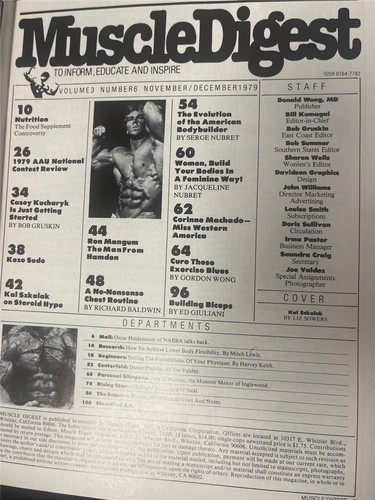 MUSCLE DIGEST bodybuilding fitness magazine KAL SZKALAK 12-79 | eBay