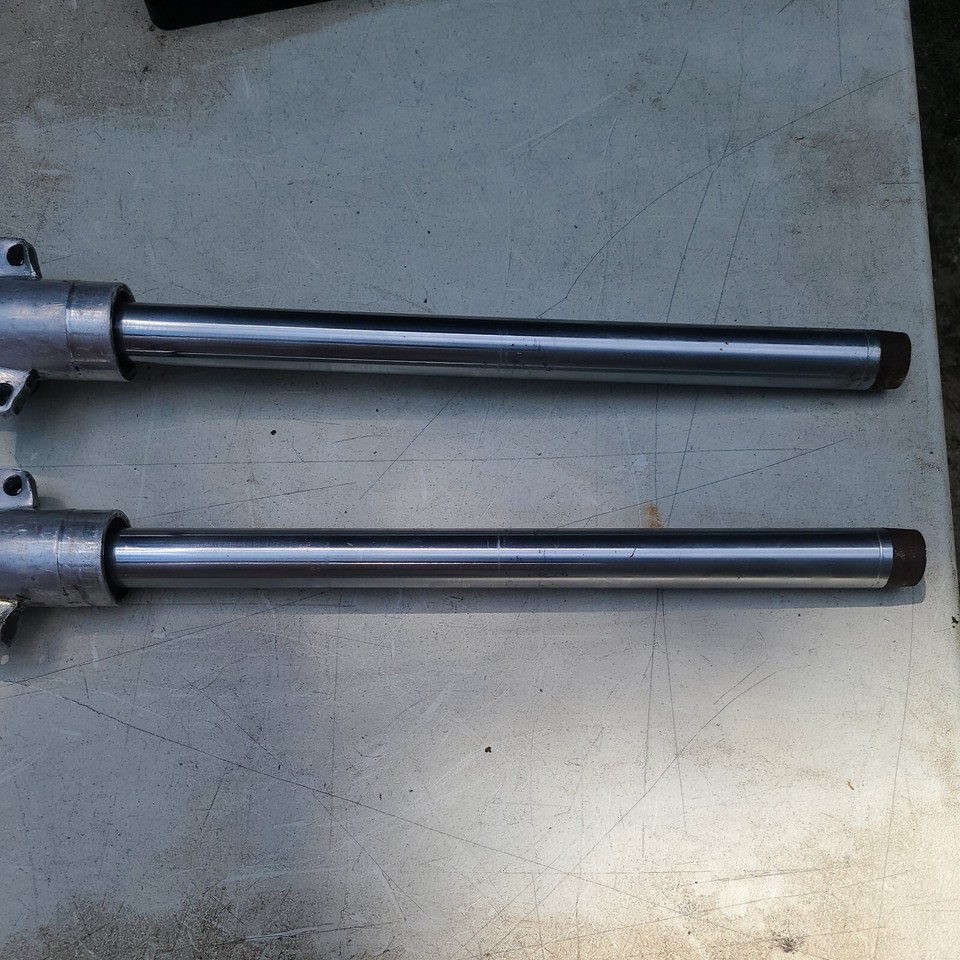 BABY CERIANI FRONT FORKS 30MM VINTAGE ROAD RACE VMX AHRMA HARLEY ...
