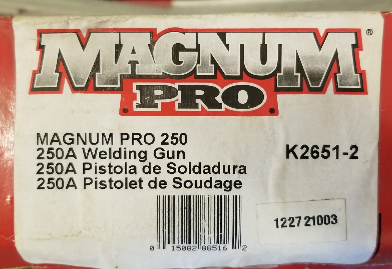 NEW w/ liner Lincoln Electric K2651-2 Magnum PRO 250 Semiautomatic ...