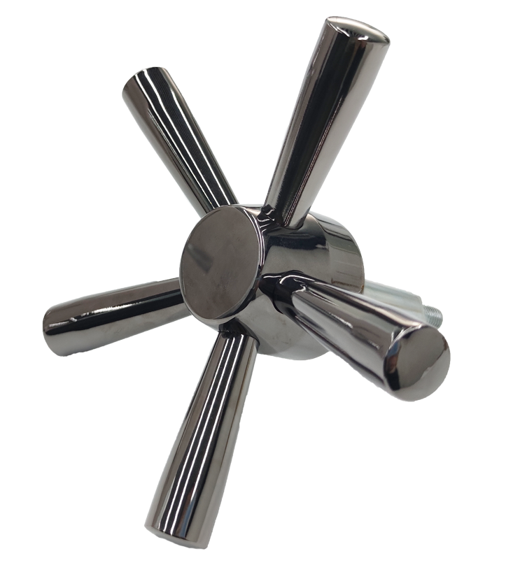 5 Spoke Gun Safe Handle For Strong Safes & Vault Doors With Black ...