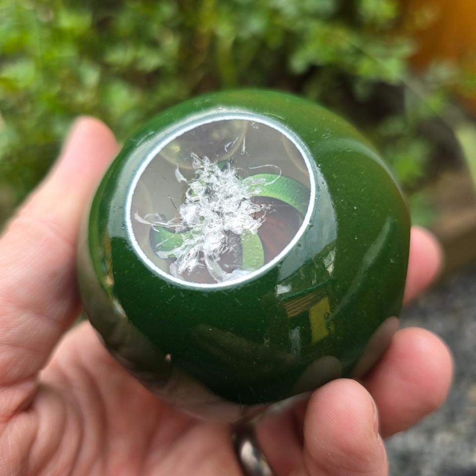 Antique Vintage Glass Paperweight overlay Lampwork Rose Baccarat St ...