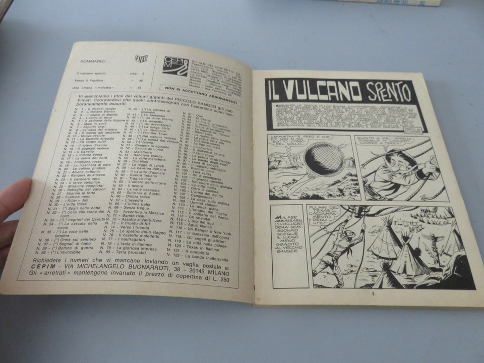 The Little Ranger No. 123 1974 Cepim Cowboy Comics Bonelli Vintage ...