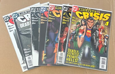 Identity Crisis #1 - 7 Complete Set 2004 Complete DC Comic Book Set! 🔥 ...
