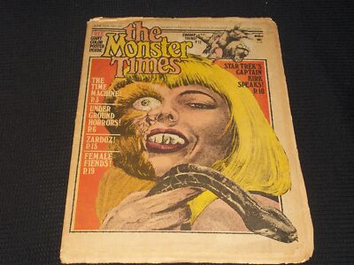 1974 JUNE #34 THE MONSTER TIMES MAGAZINE - NICE FRONT COVER - E 1092 | eBay