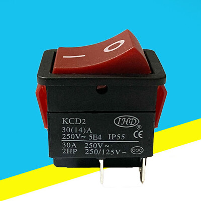 4 Pin Power On Off Switch HY12-9-4 Rocker Switch IP55 KCD2 30(14)A 250V ...