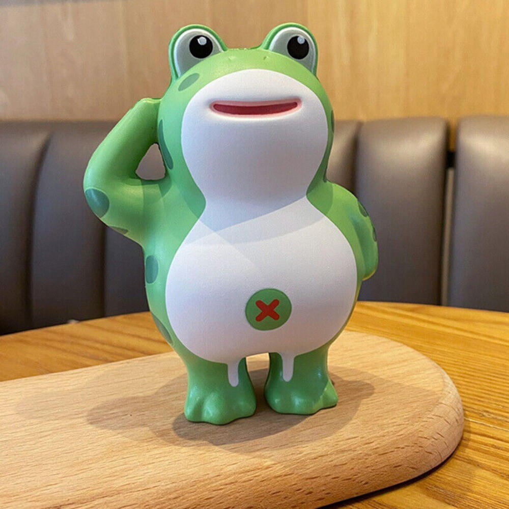 Frog Shaped Pinching Music Slow Rebound Stress Relief Toy Decompression ...