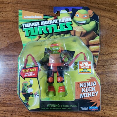 Original Owner 2016 Ninja Kick Mikey Figure Red Sticker Ninja Turtles ...