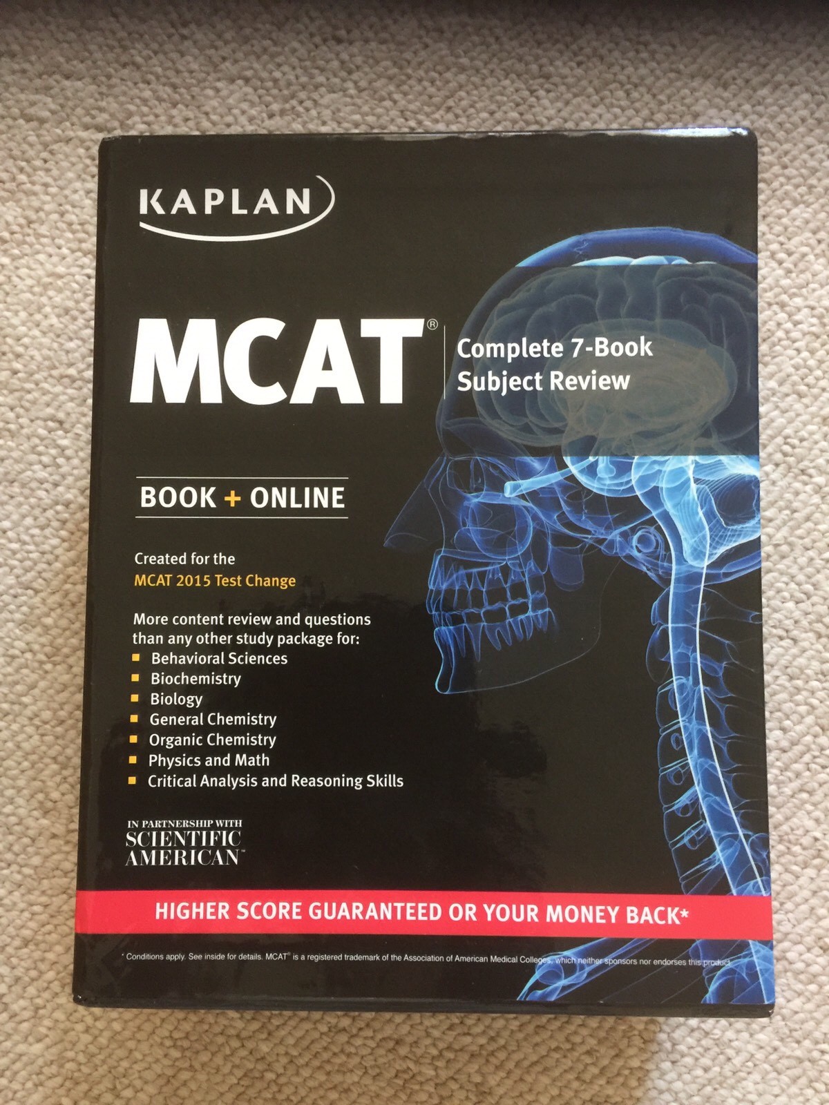 Kaplan MCAT Complete 7 Book Subject Review 2015 for new MCAT- Like New ...