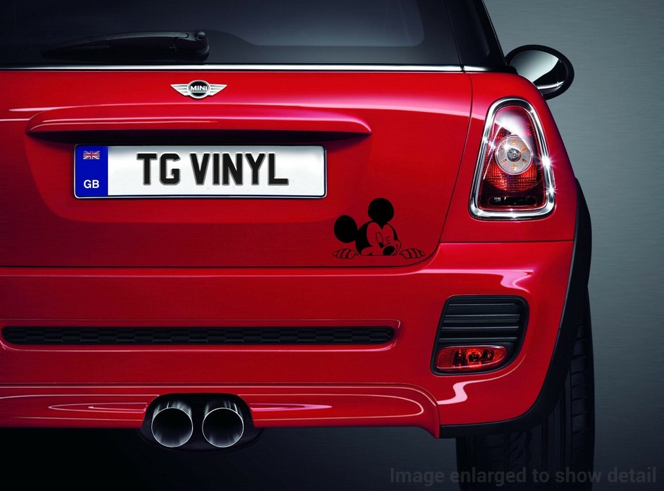 5" MICKEY SMILE Vinyl Decal Sticker Car Window Laptop Disney Peek | eBay