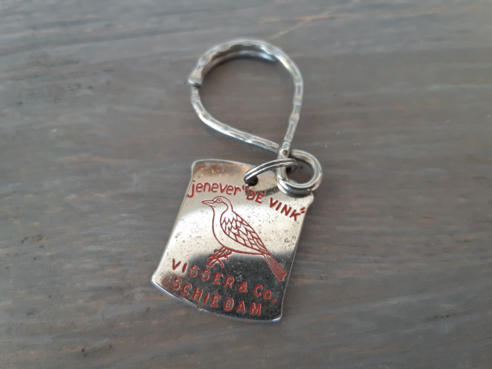 vintage metal key chain jenever "de vink" visser & co schiedam | eBay