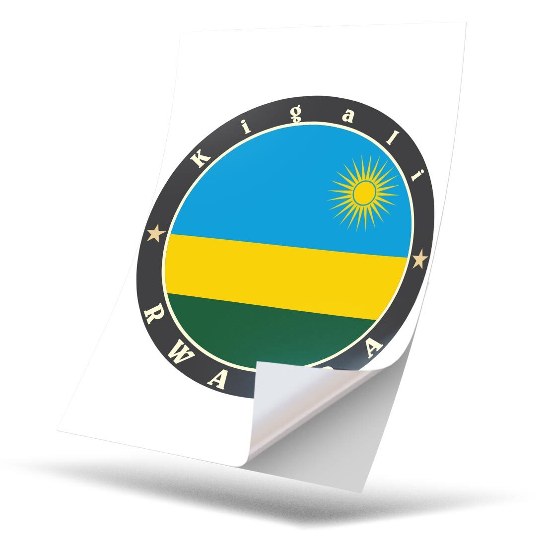 1 x Vinyl Sticker A4 - Rwanda Kigali Flag Africa Travel #5189 | eBay