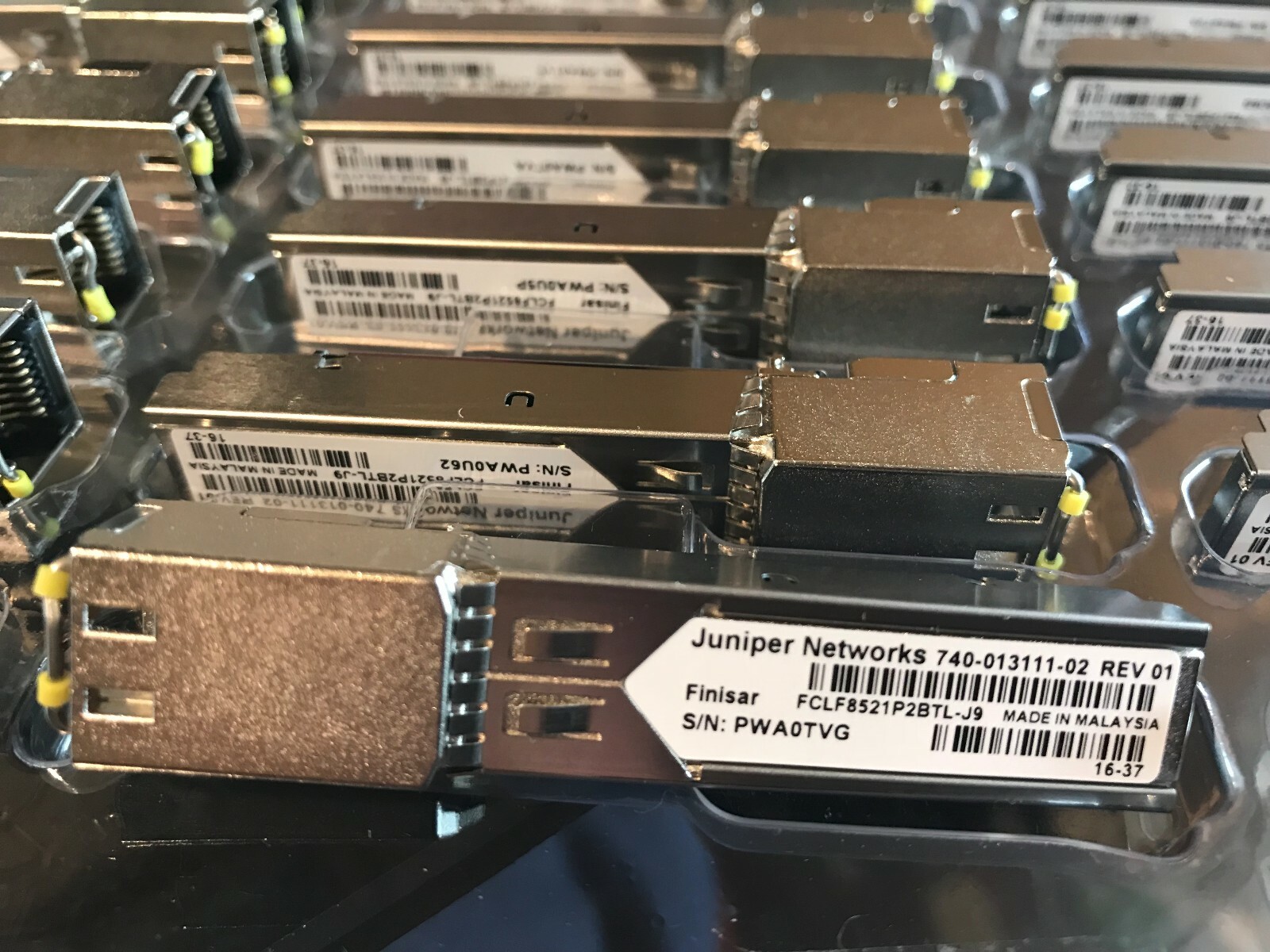 Lot 10 Juniper EX-SFP-1GE-T 740-013111 SFP-1GE-T SFP-1G-TX SFP RJ45 w ...