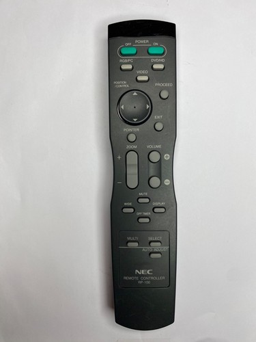 NEC RP-100 Plasma Monitor TV Remote Control, Black - 50MP1, PX50XM1A ...