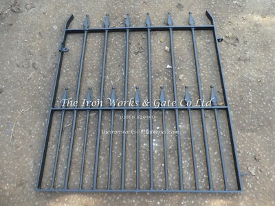 TEARDROP HEAVY DUTY SMALL GARDEN METAL GATE 42" OP x 36" H STRONG ...