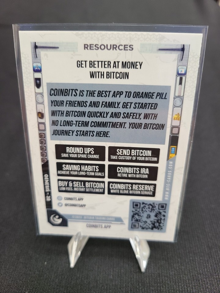 BTC Bitcoin Trading Cards Genesis COINBITS.APP #38 | eBay