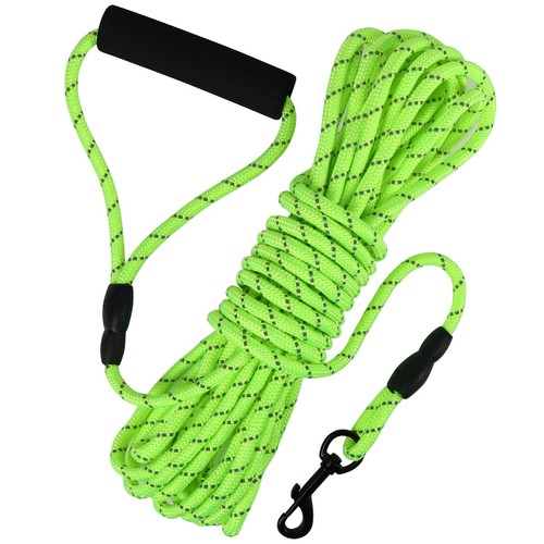 32Ft Floating Dog Training Leash Cord Rope Lead with Comfortable Handle ...