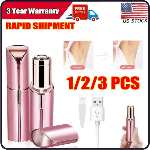 Flawless Facial Hair Remover Painless Hair Removal Portable Trimmer USB ...