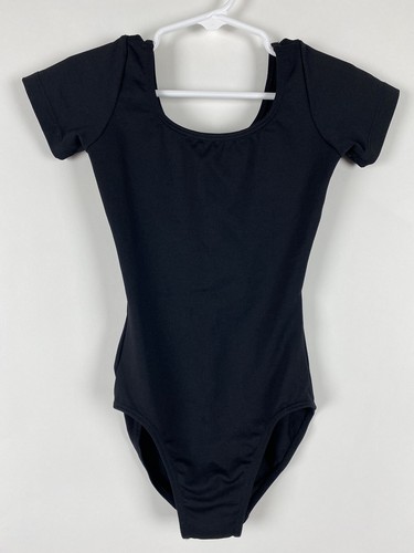 So Danca Girls Dance Leotard 6X-7 Solid Black Short Sleeve | eBay