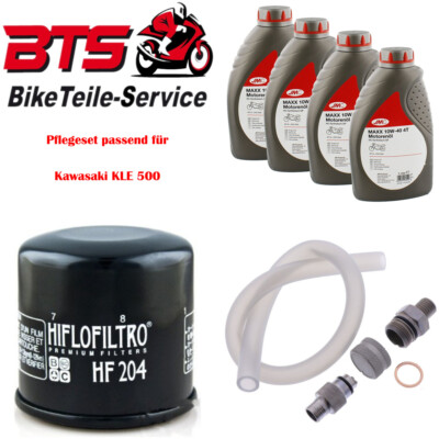 Satz 4L Öl, Filter, Ablassschraube passend für Kawasaki KLE 500 ccm 12 ...