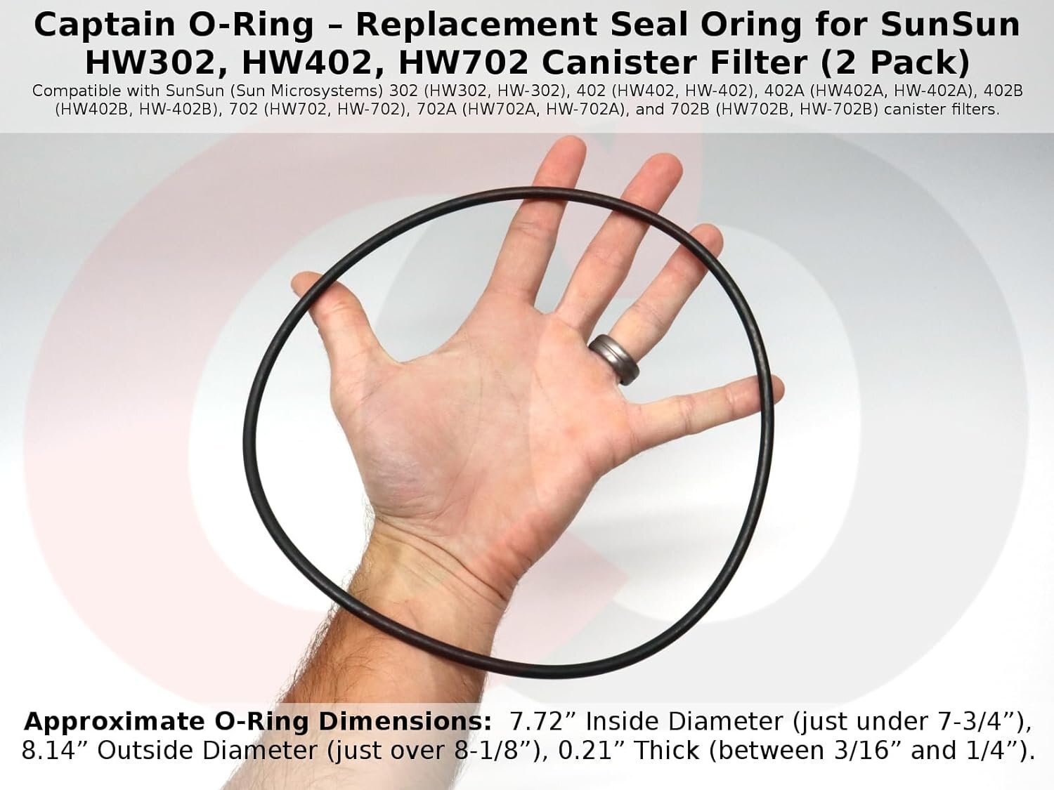 SunSun HW302, HW402, HW702 Aquarium Canister Filter O-Ring Seal (2 Pack) | eBay