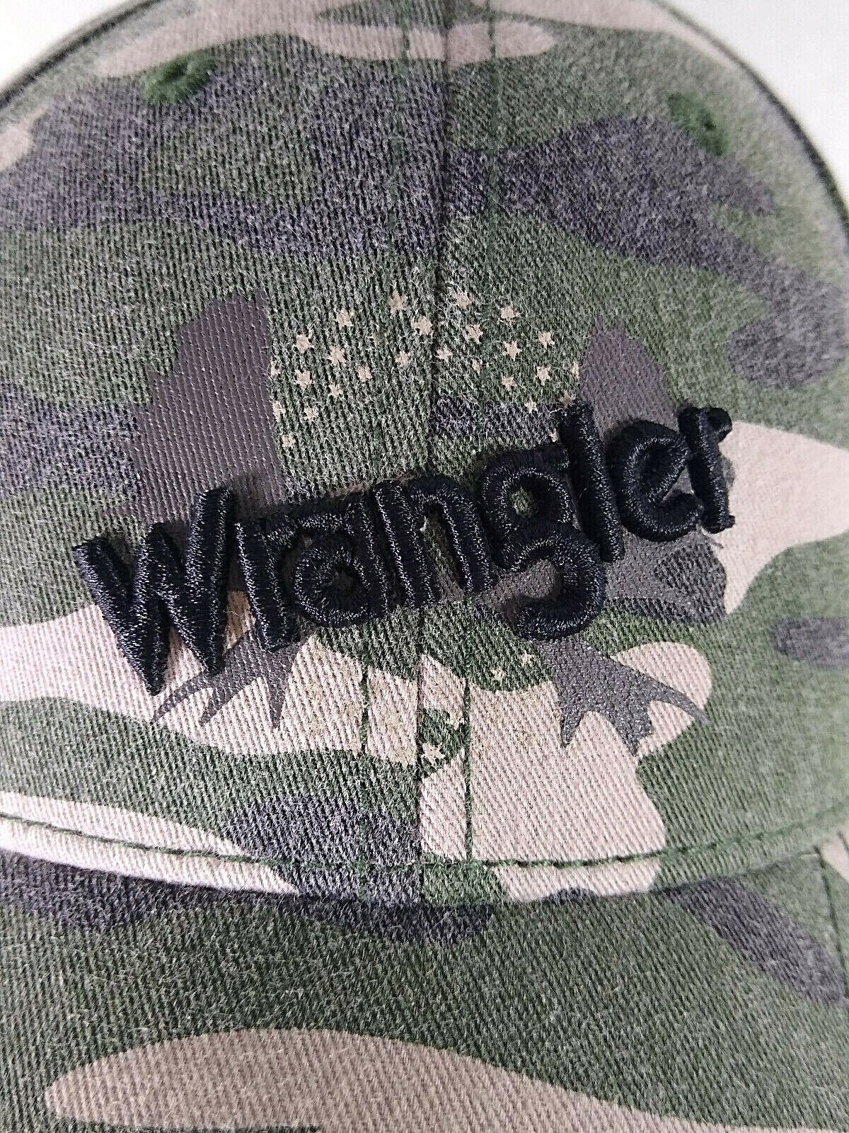 Wrangler Logo Camouflage Hat Cap Olive/Khaki/Beige - Gem
