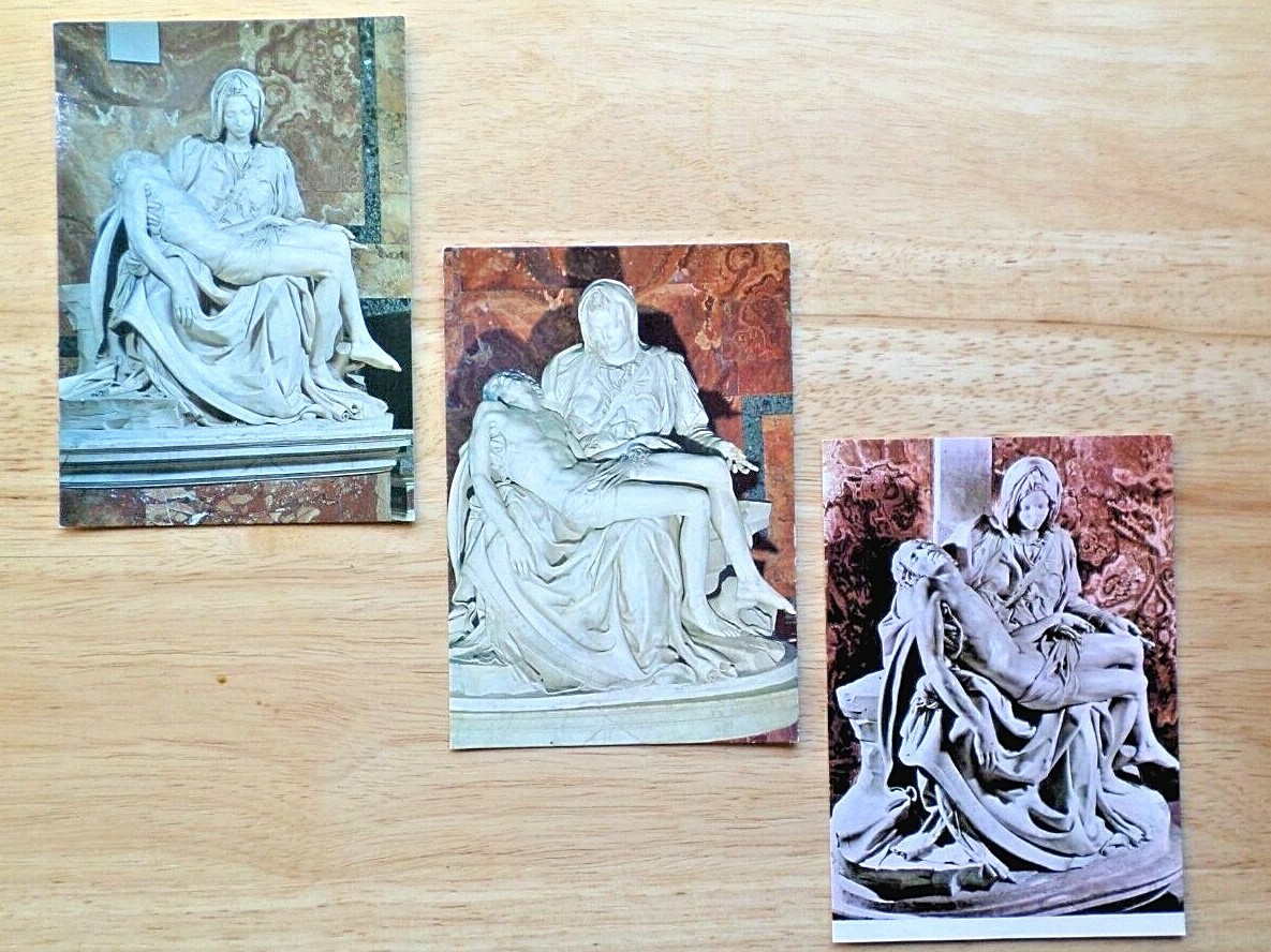 THE PIETA by Michelangelo St. Peter's Basilica Rome Italy - 3 Different ...