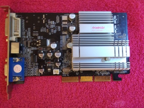 Mint Ultimarc ArcadeVGA ati 9250 128MB AGP video card Pc Windows Arcade ...
