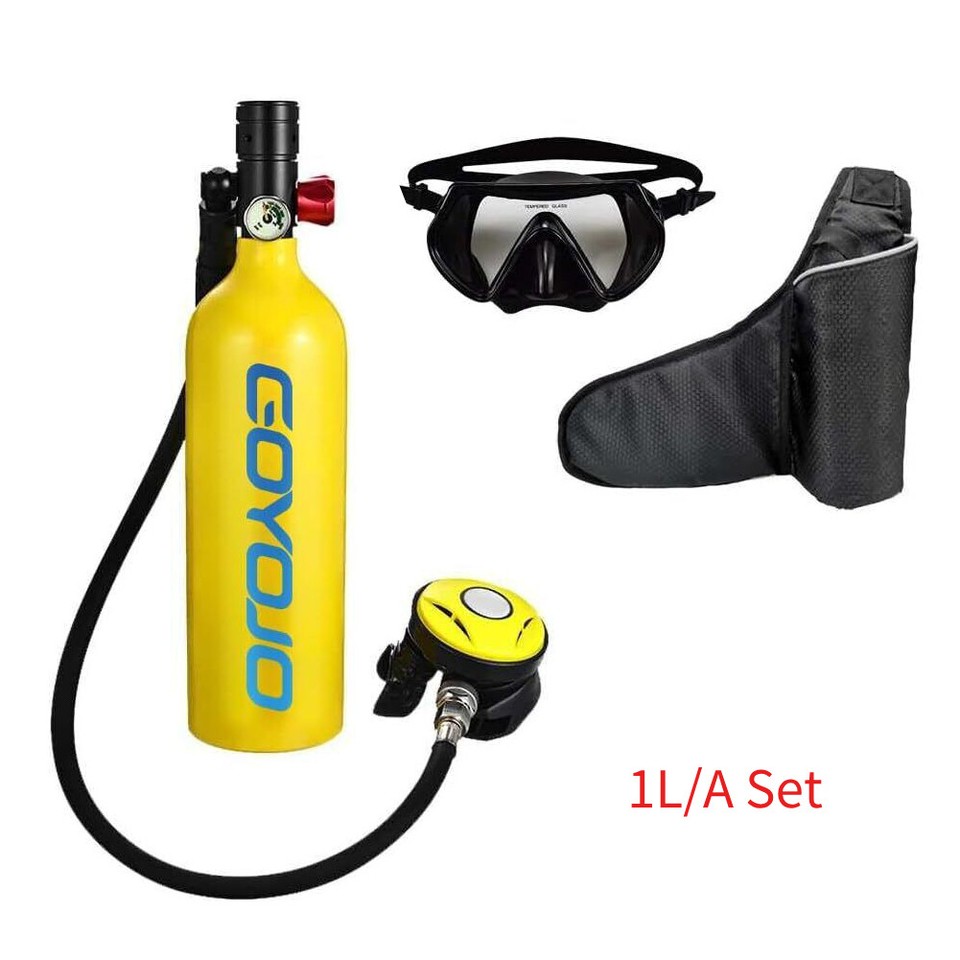 Scuba Diving Oxygen Tank Kit 0.5L/1L Cylinder Underwater Breather ...