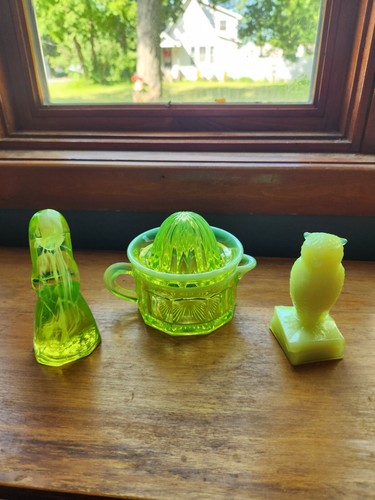 Barnes Glass Vaseline Reamer, Vi Hunter Jenny, Degenhart Owl Glows | eBay