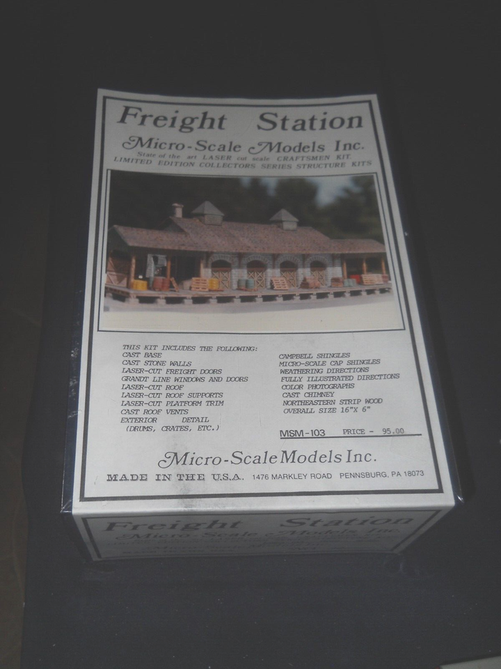 HO Micro-Scale Models Freight Station Kit | eBay