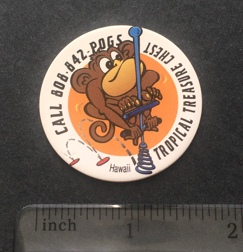 Tropical Treasure Chest Hawaii Store Pog Milk Cap Monkey 90s Vintage ...