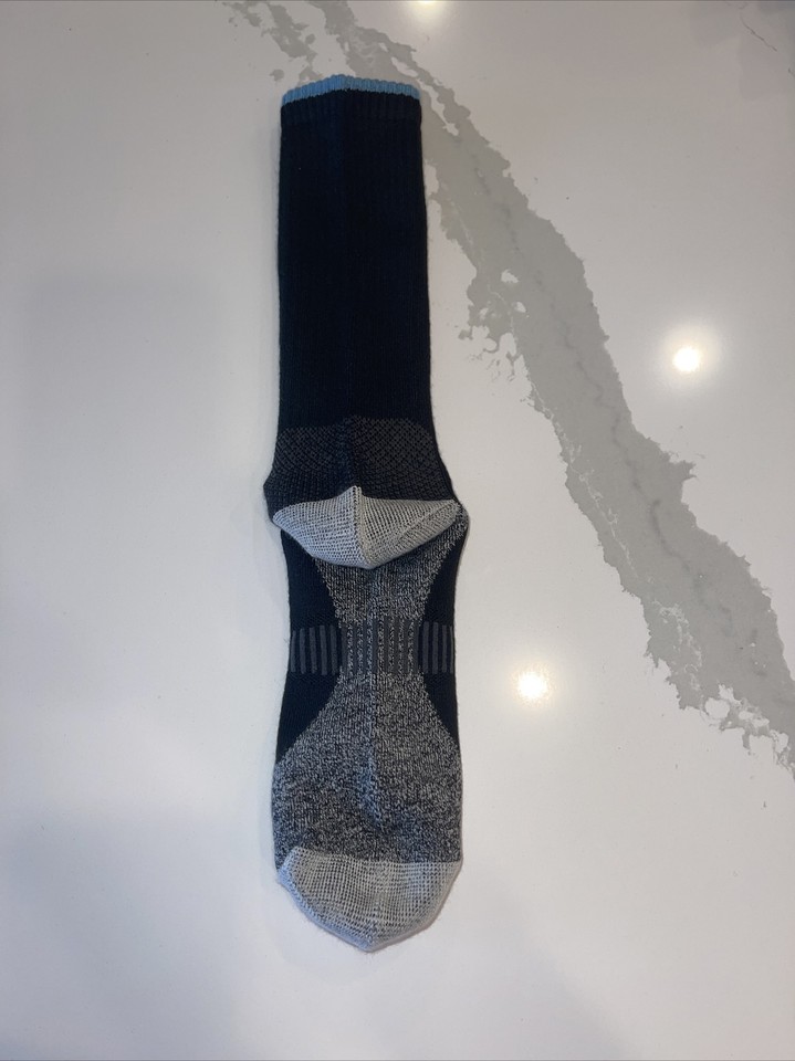 2 PAIR Dickies Steel Toe Crew Performance Thermal Wool Blend Blue SOCKS ...