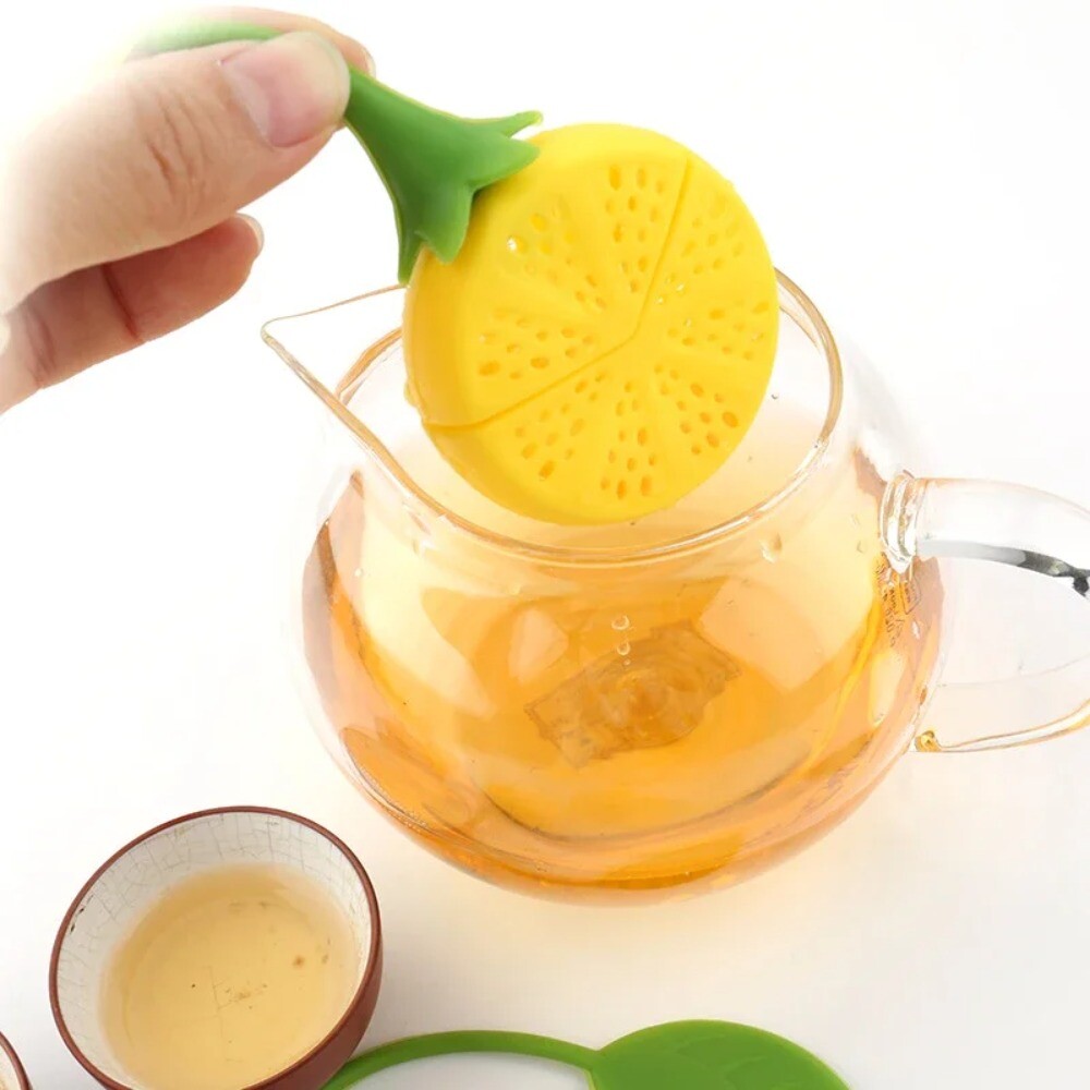 Silicone Strainer Lemon Shape Kettle Ball Holder New Teapot Tool | eBay